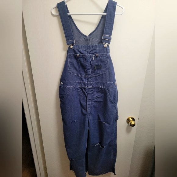 Sears | Jeans | Vintage 8s Sears Tradewear Blue Denim Overalls 36x30 ...